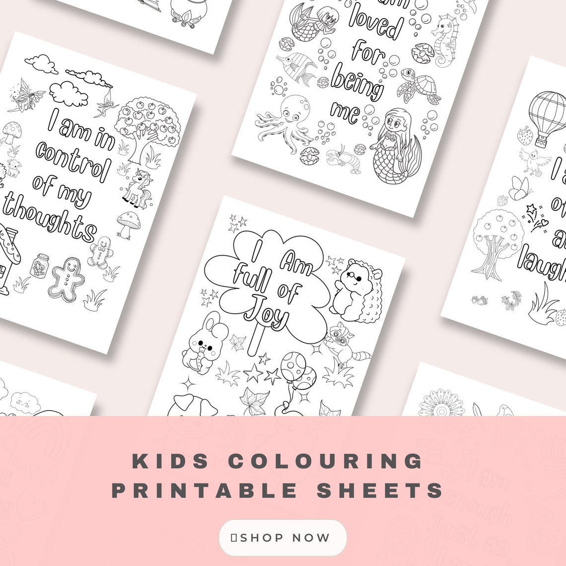 Mindfulness Colouring for Kids / Self Love Colouring / Self Esteem ...
