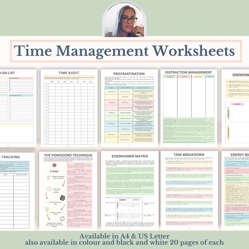Adhd Time Management Pdf - Etsy