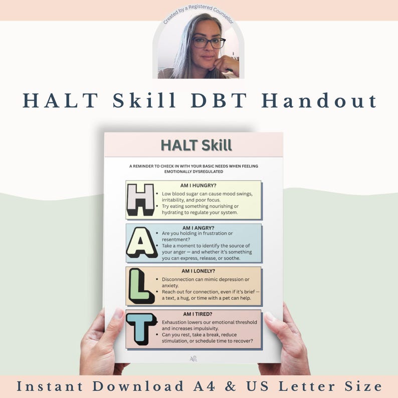 DBT Skills Worksheet: Emotional Awareness & Trigger Identification (PDF ...
