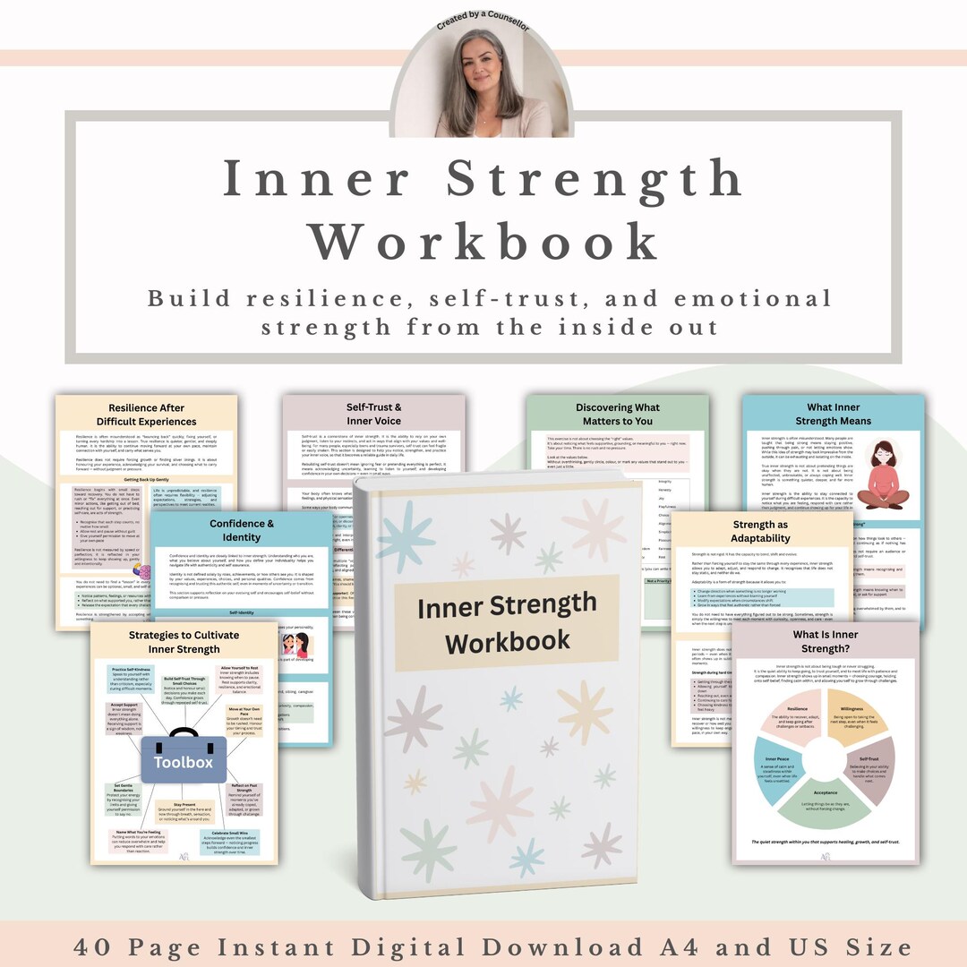 Inner Strength Workbook for Teens and Adults: Therapy Workbook ...