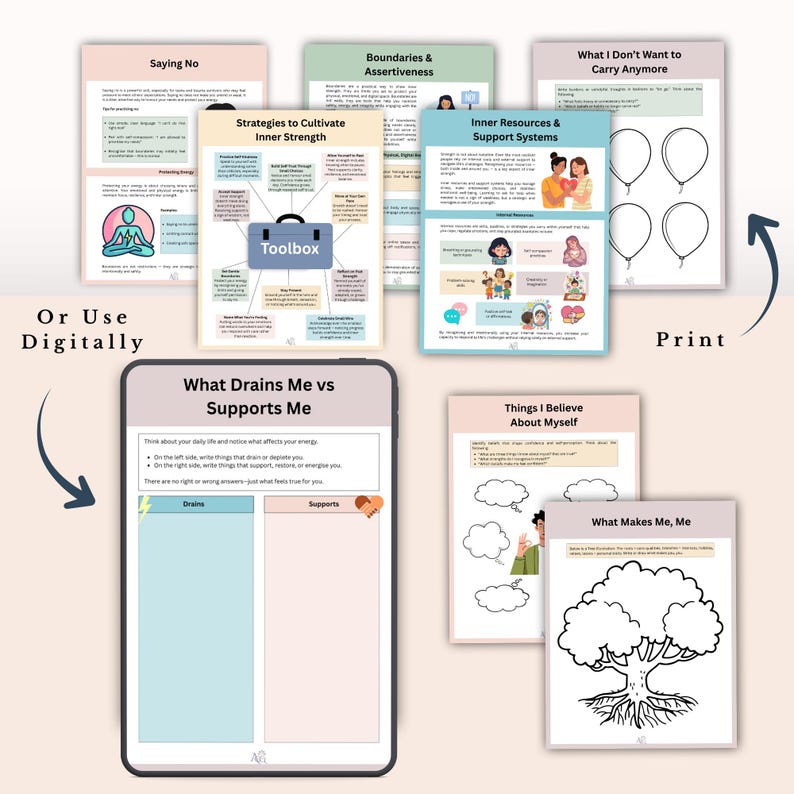 Inner Strength Workbook for Teens and Adults: Therapy Workbook ...