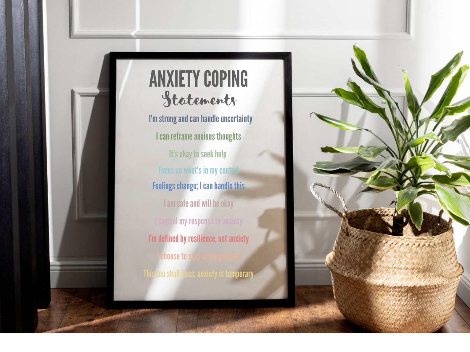 Anxiety Coping Strategies Poster / CBT / Therapy Poster / Anxiety ...