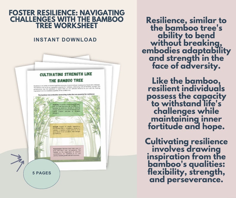 Building Resilience Worksheet, Resilience Building Tools, Therapy ...