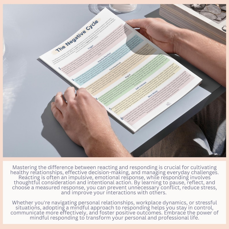 Therapy Worksheets for Mindful Emotional Responses PDF Download ...