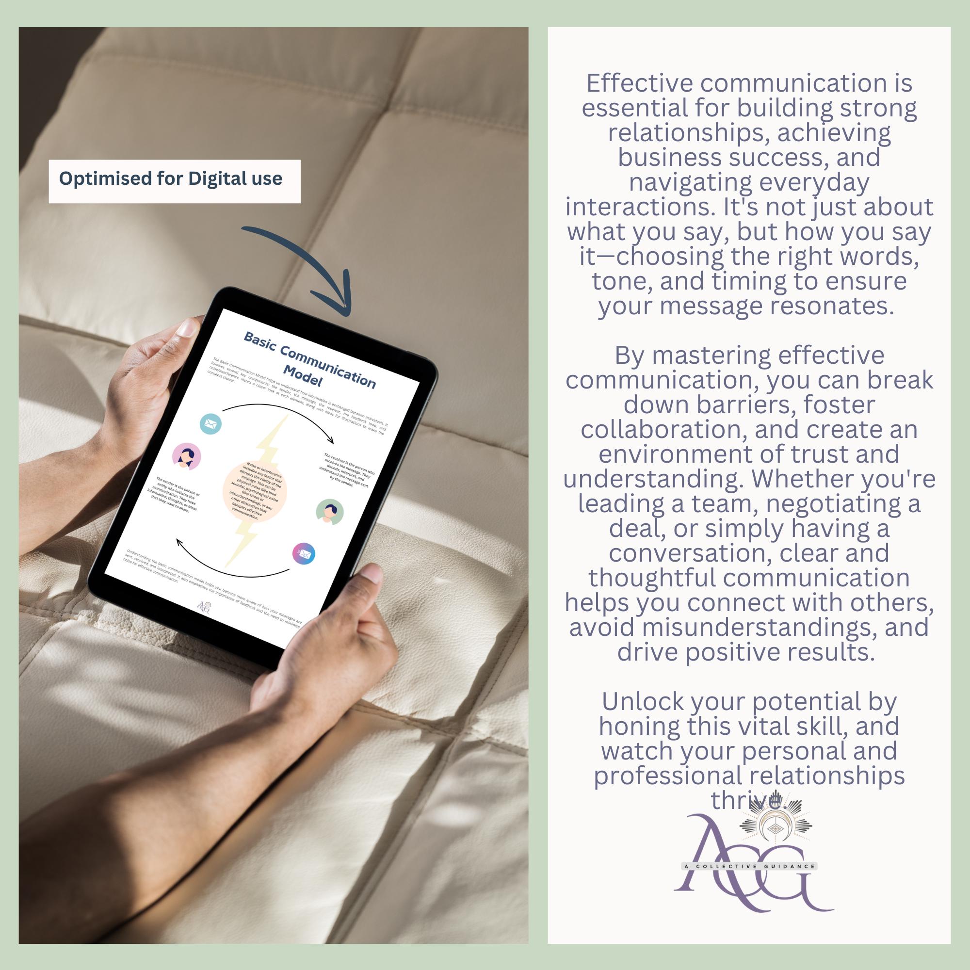 Effective Communication Workbook for Teens & Adults | Therapy ...