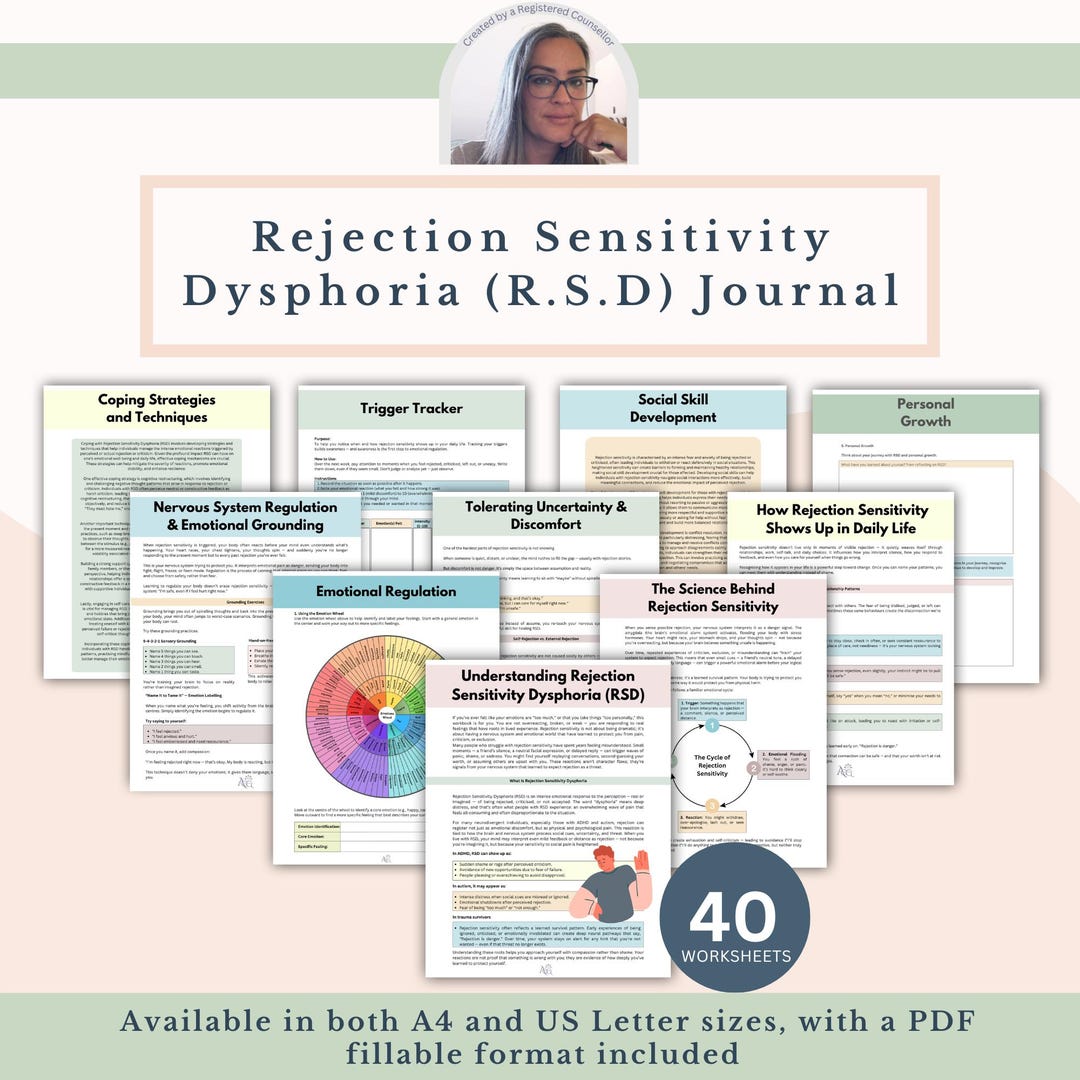 RSD Workbook & Journal: Rejection Sensitivity, ADHD Support (PDF ...