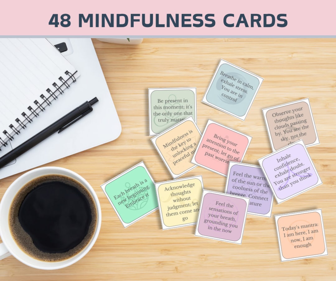 Mindfulness Cards, Wellbeing Cards, Self Regulation, Coping Skills ...