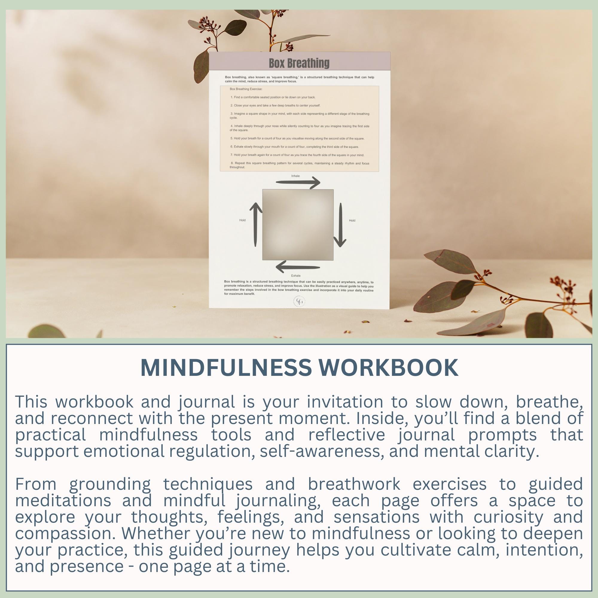 Mindfulness Workbook: Guided Exercises & Journaling (PDF Download) - Etsy