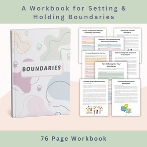 Therapy Worksheets Bundle for Anxiety, Boundaries & Depression | Tools ...