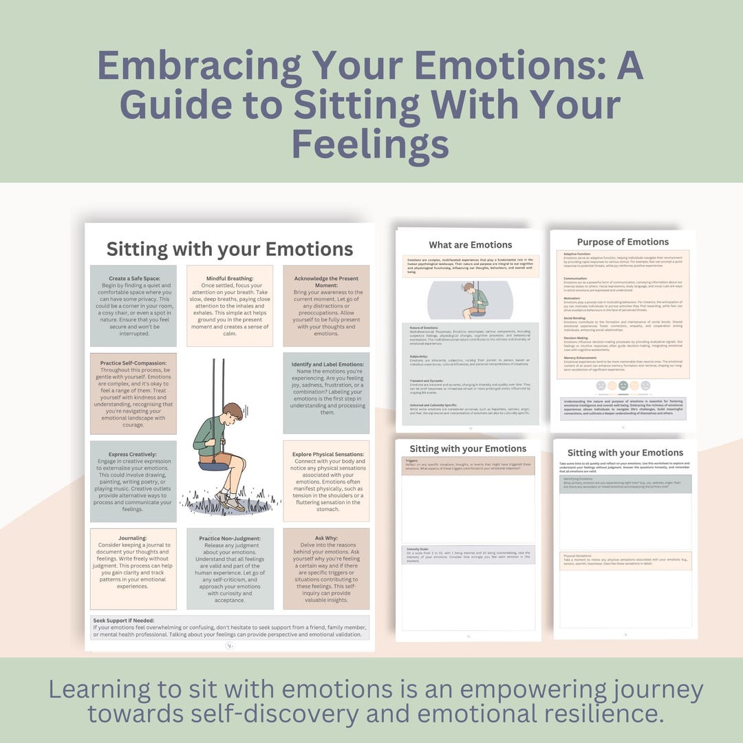 Emotional Awareness Worksheet PDF | Feelings Regulation, Self-help ...