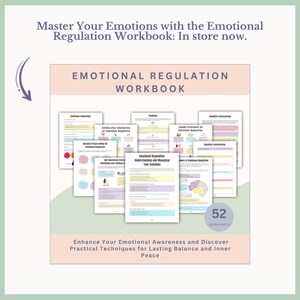 Emotional Regulation Cheat Sheet | Easy Guide for Counselling & Therapy ...