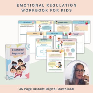 Emotional Regulation Workbook for Kids: Printable Worksheets to Help ...