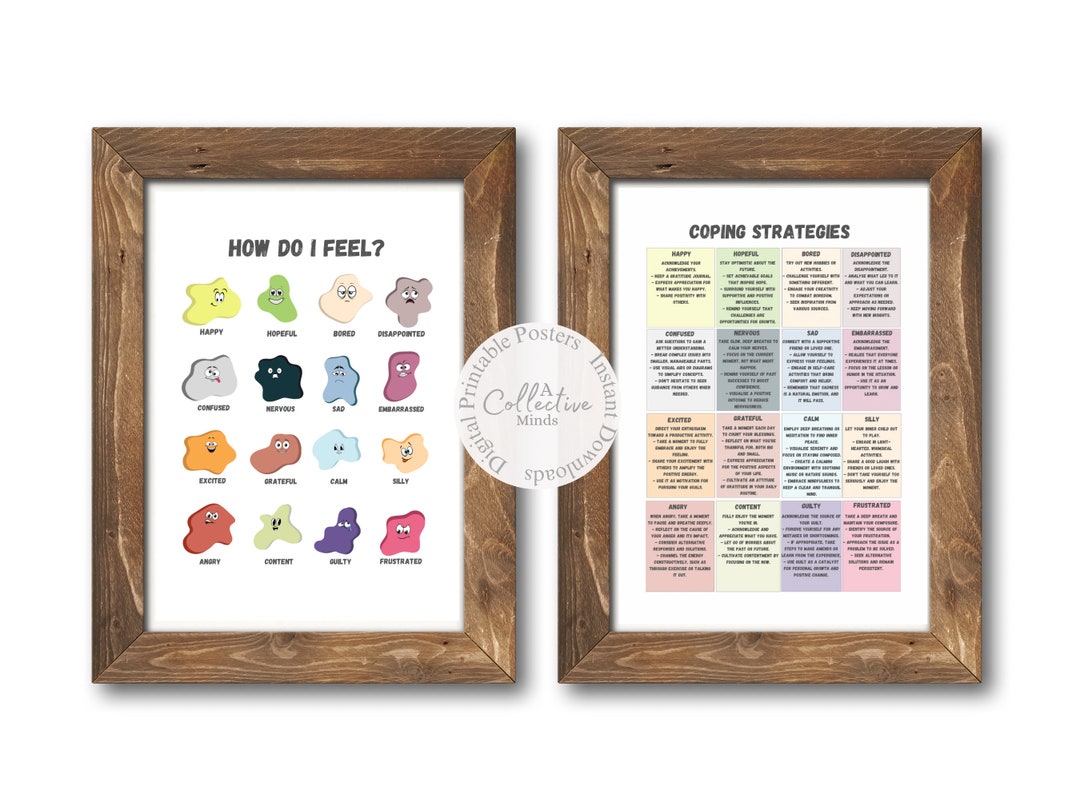 Feelings Poster / CBT / Therapy Poster / Feelings / Counselling Office ...