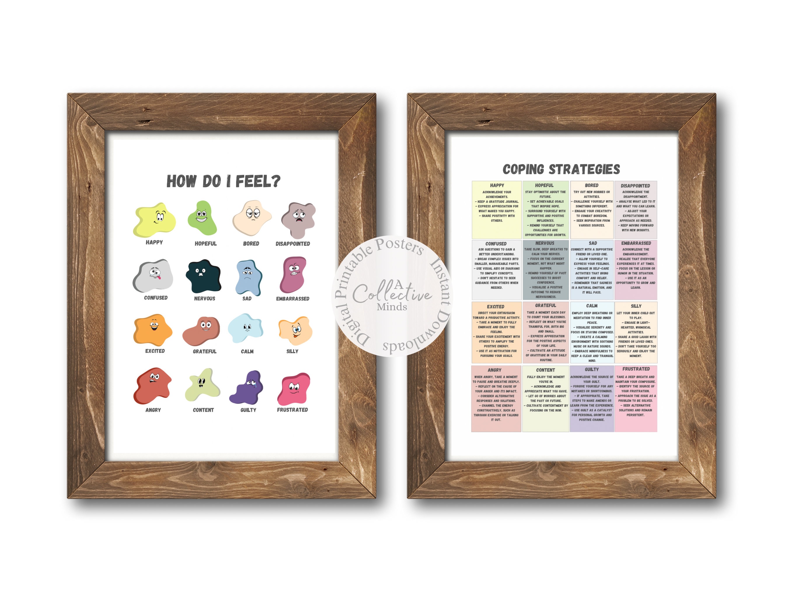 Feelings Poster / CBT / Therapy Poster / Feelings / Counselling Office ...