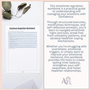 Emotional Regulation Workbook for Adults | Therapy Worksheets ...