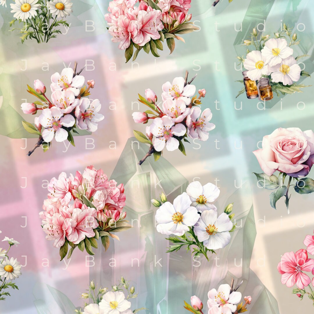 130 Essential Oil Cards Watercolor Fully Editable in Canva : Digital ...