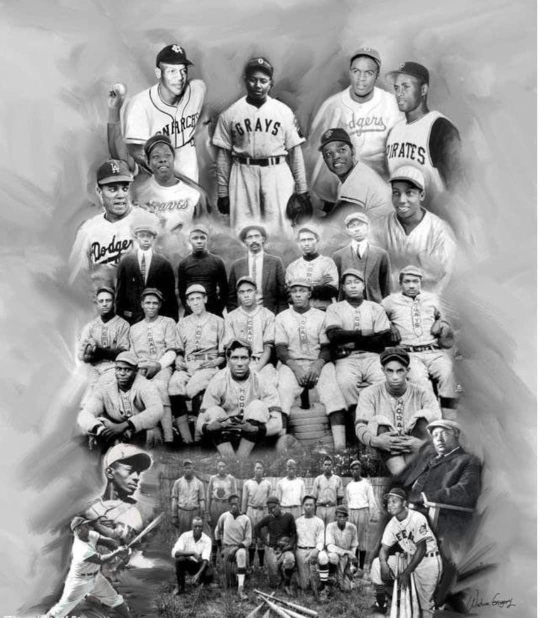 Baseball Greats Collage - Etsy