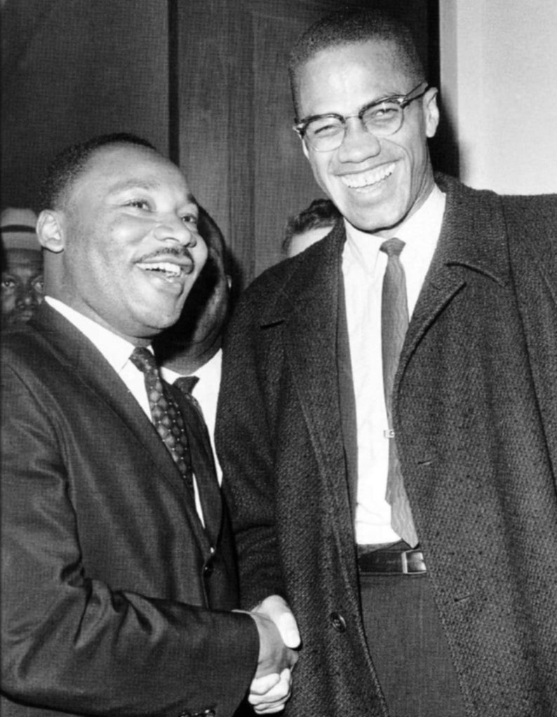 Dr. King and Malcom X - Etsy