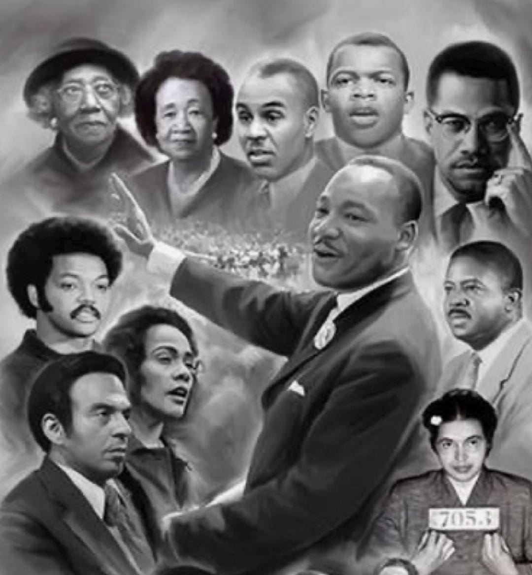 Vintage African-american Leaders Art Print - Etsy