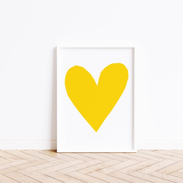 Yellow Hearts - Etsy