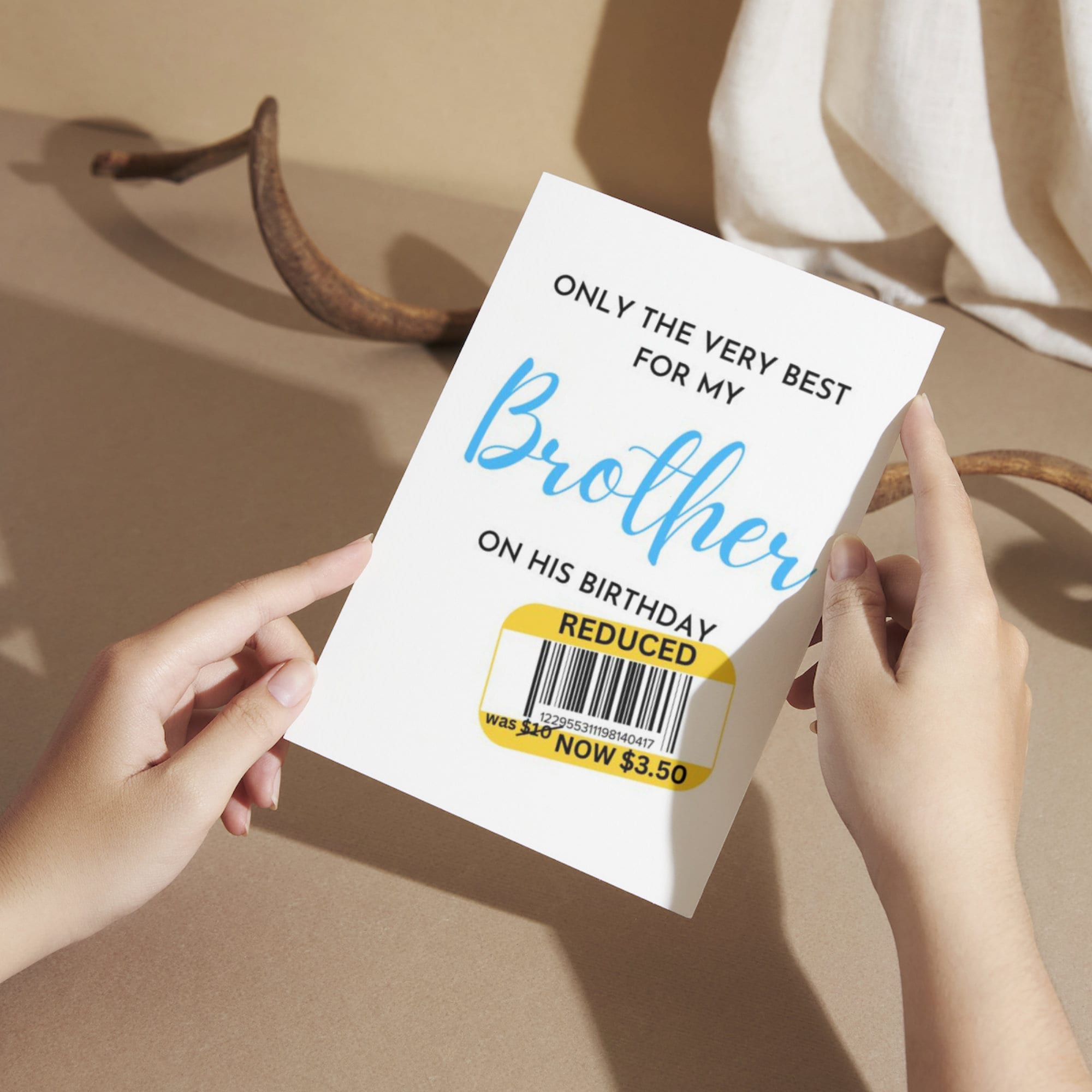 Birthday Card for Brother, Funny Birthday Card Brother Funny Card, Fun ...
