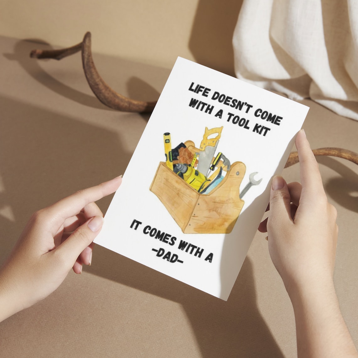 Funny Father's Day Card, Toolbox Dad Card, Toolbox Fathers Day Toolkit ...