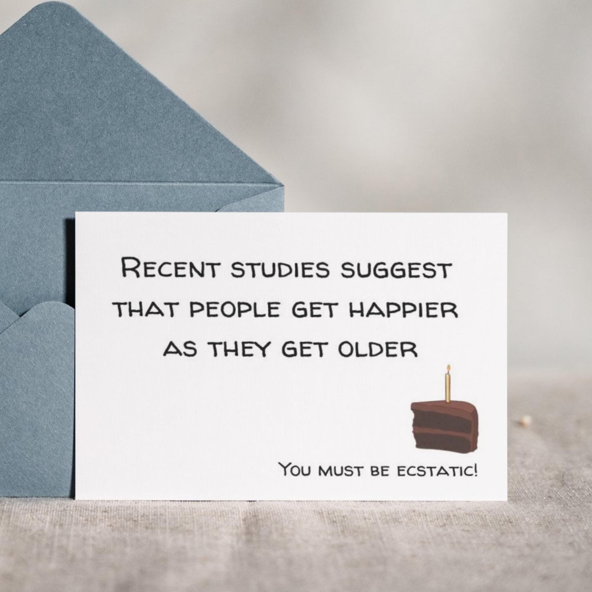 Funny Birthday Card, Old Birthday Card, Funny Old Birthday Card ...