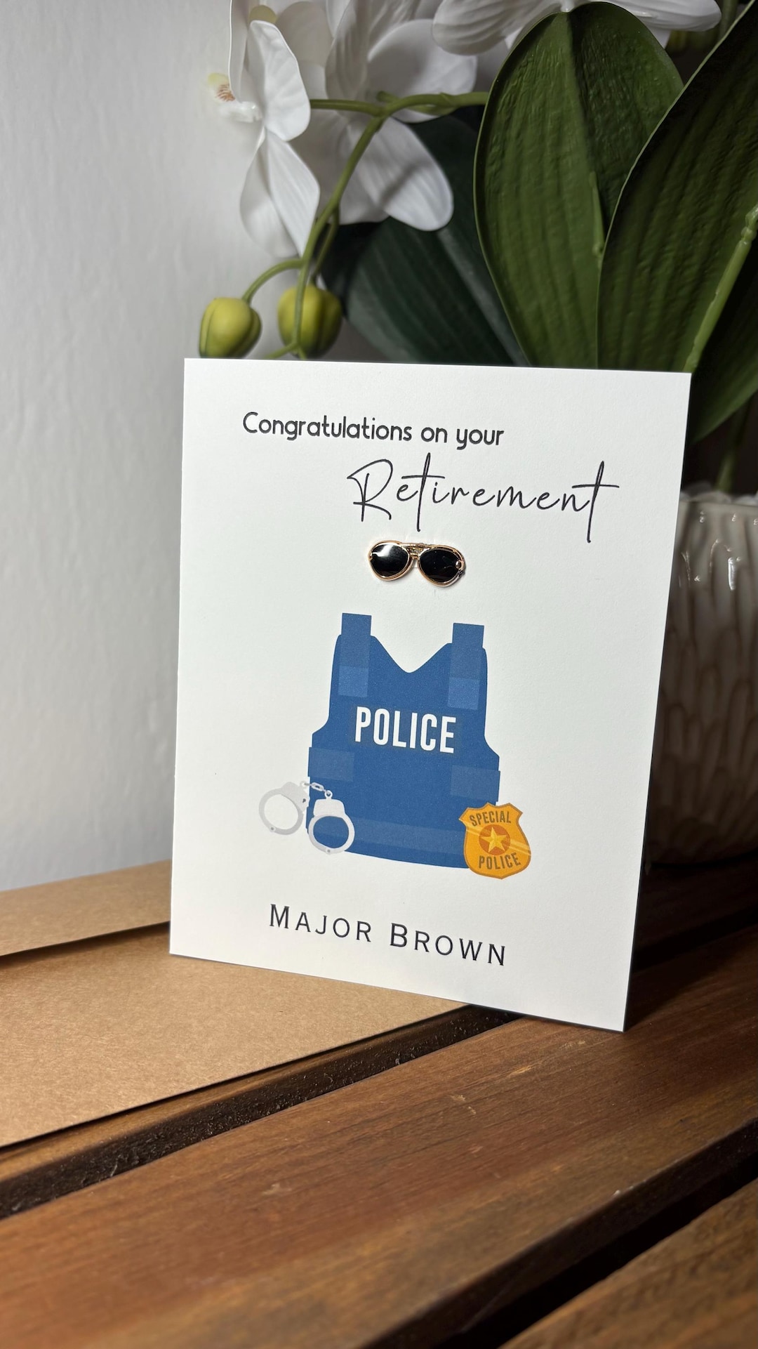 Personalized Police Retirement Card, Police Retirement Card, Police ...