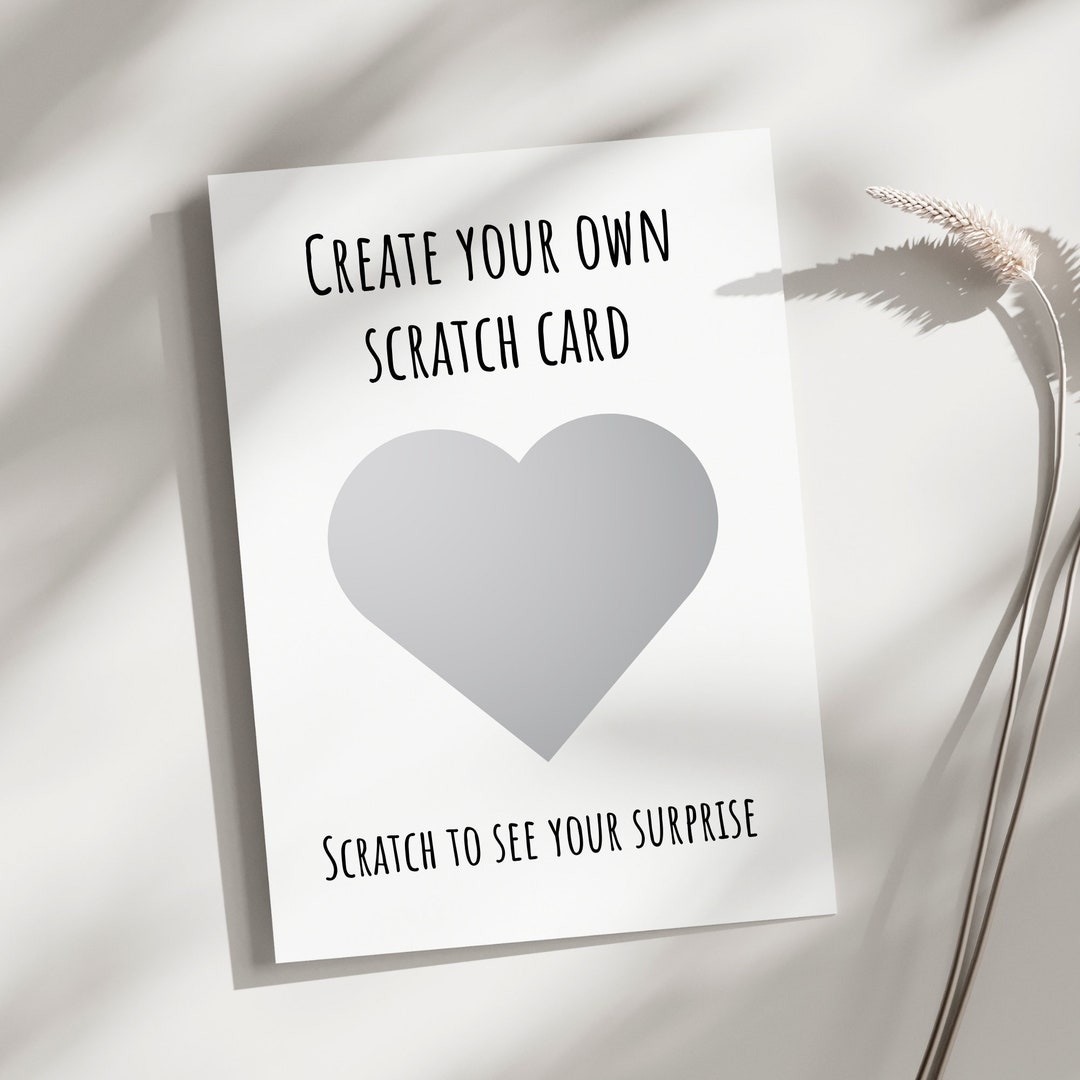 Custom Scratch Cards, Create Your Scratch, Surprise Scratch Card ...