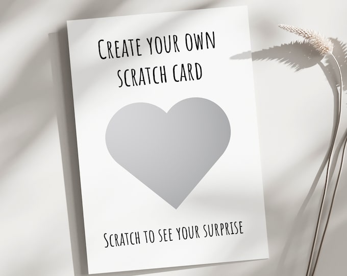 Custom Scratch Cards, Create Your Scratch, Surprise Scratch Card ...