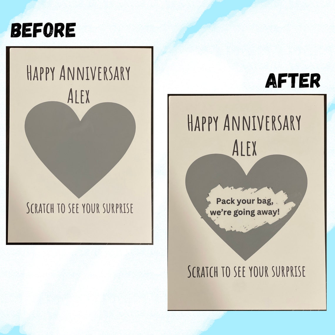 Custom Scratch Cards, Create Your Scratch, Surprise Scratch Card ...