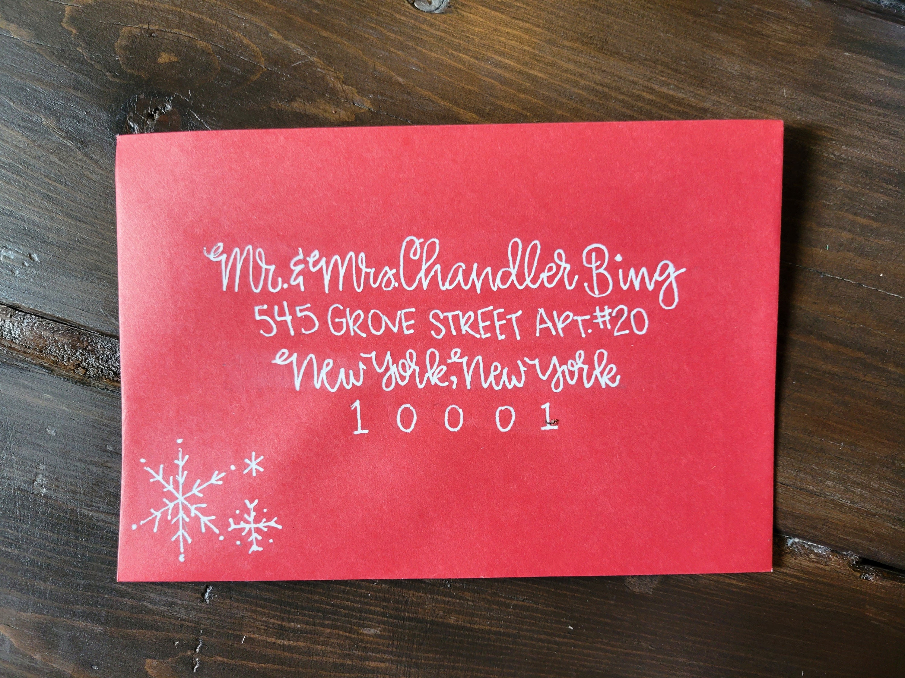 Hand Lettered Christmas Card Envelopes - Etsy