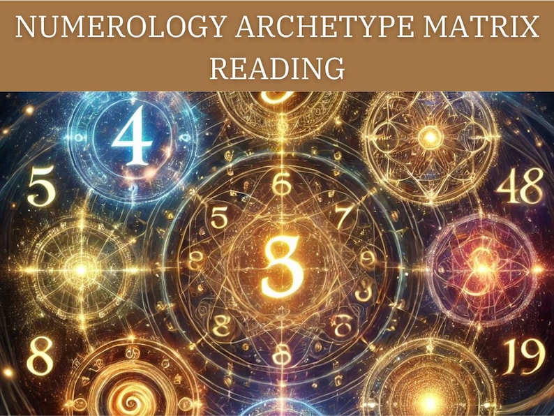 Numerology Archetype Matrix Reading - Etsy UK