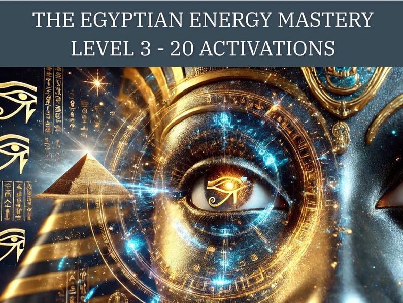 Egyptian Energy Mastery Level 3 - 20 Advanced Activations - Etsy España