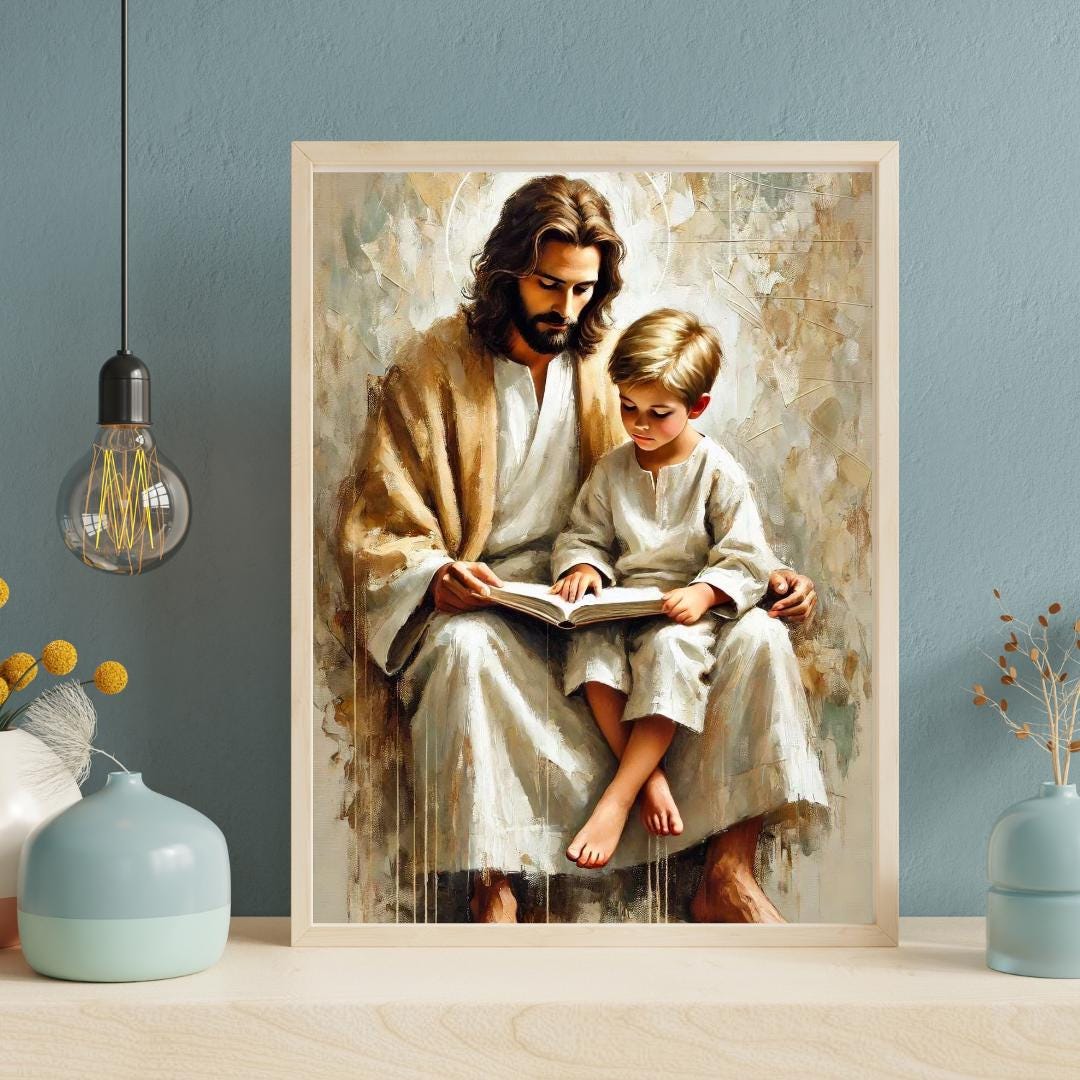 Lessons of Love Digital Art, Modern Christian Art, Digital Art, Bible ...