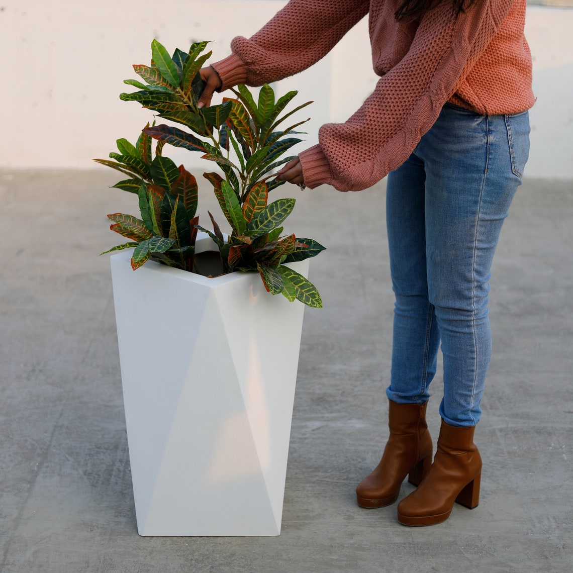 Gallery by Workshop Pharaoh Planter Geometrical Shaped Planter for ...