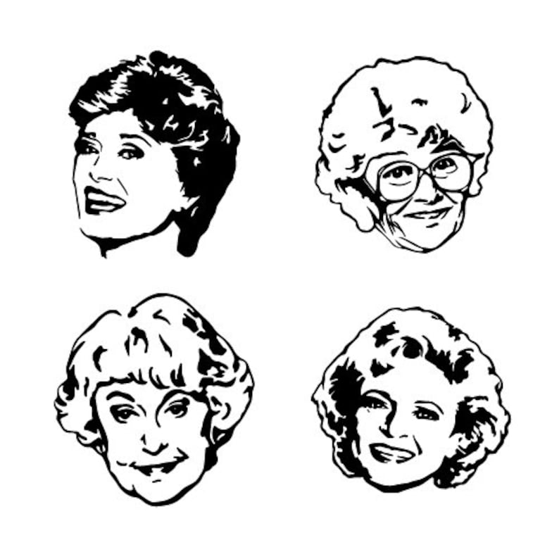 Betty White, Golden Girls SVG Bundle, Cricut Silhouette (digital ...