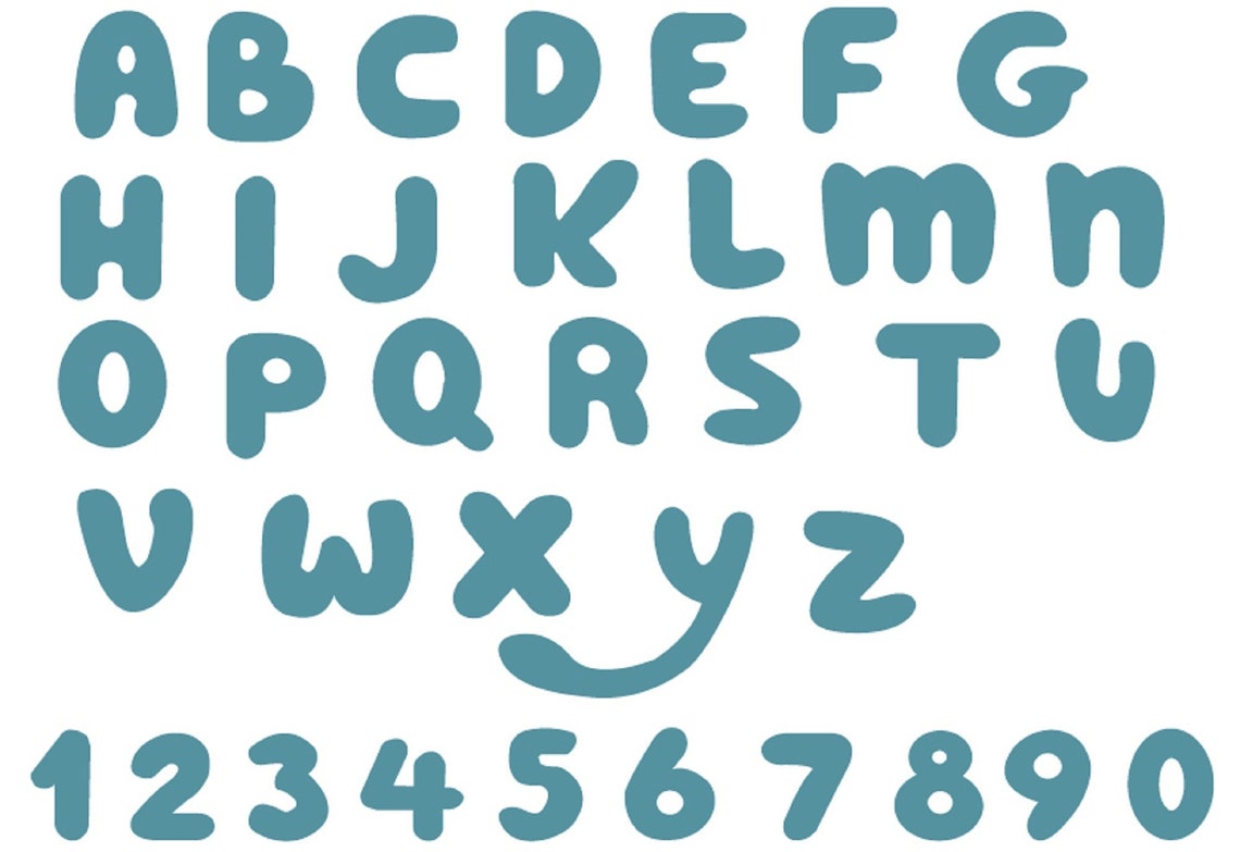 Bluey Font Bluey Svg Bluey Birthday Bluey Birthday - Etsy México