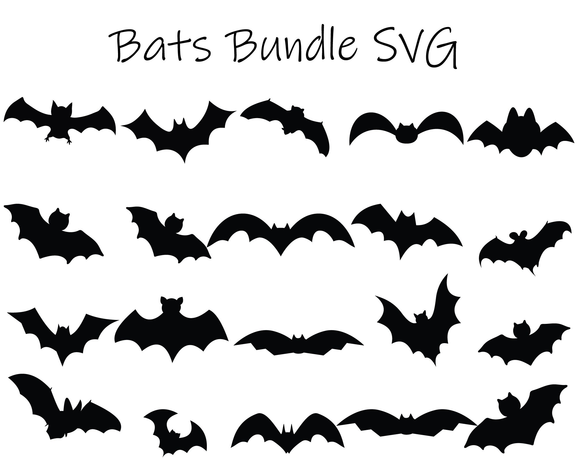 Bat Svg, Halloween, Png, Files for Cricut, Silhouette, Cricut, Redgum ...