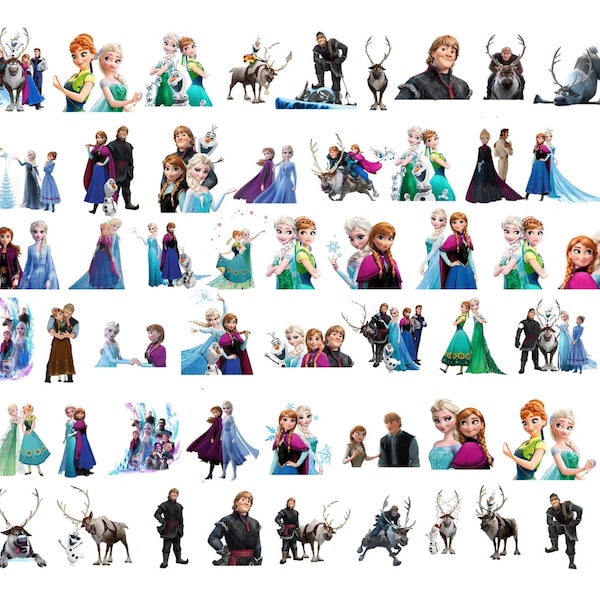 Frozen Clipart - Etsy