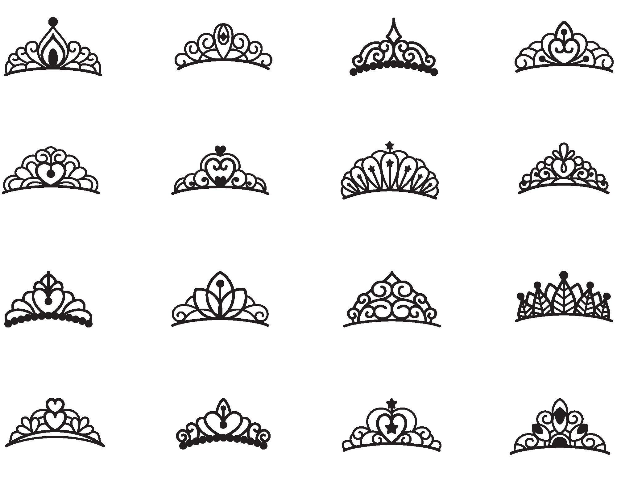 Crown SVG Bundle Crown Svg Tiara Svg Queen Tiara Svg - Etsy UK