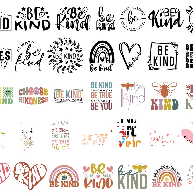 Be Kind Svg - Etsy