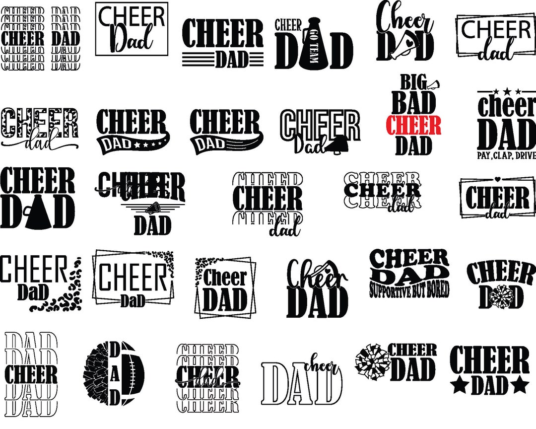 Cheer Dad Svg, Cheerleader Svg, Cheer Svg, Cheerleading Svg, Cheer Dad ...