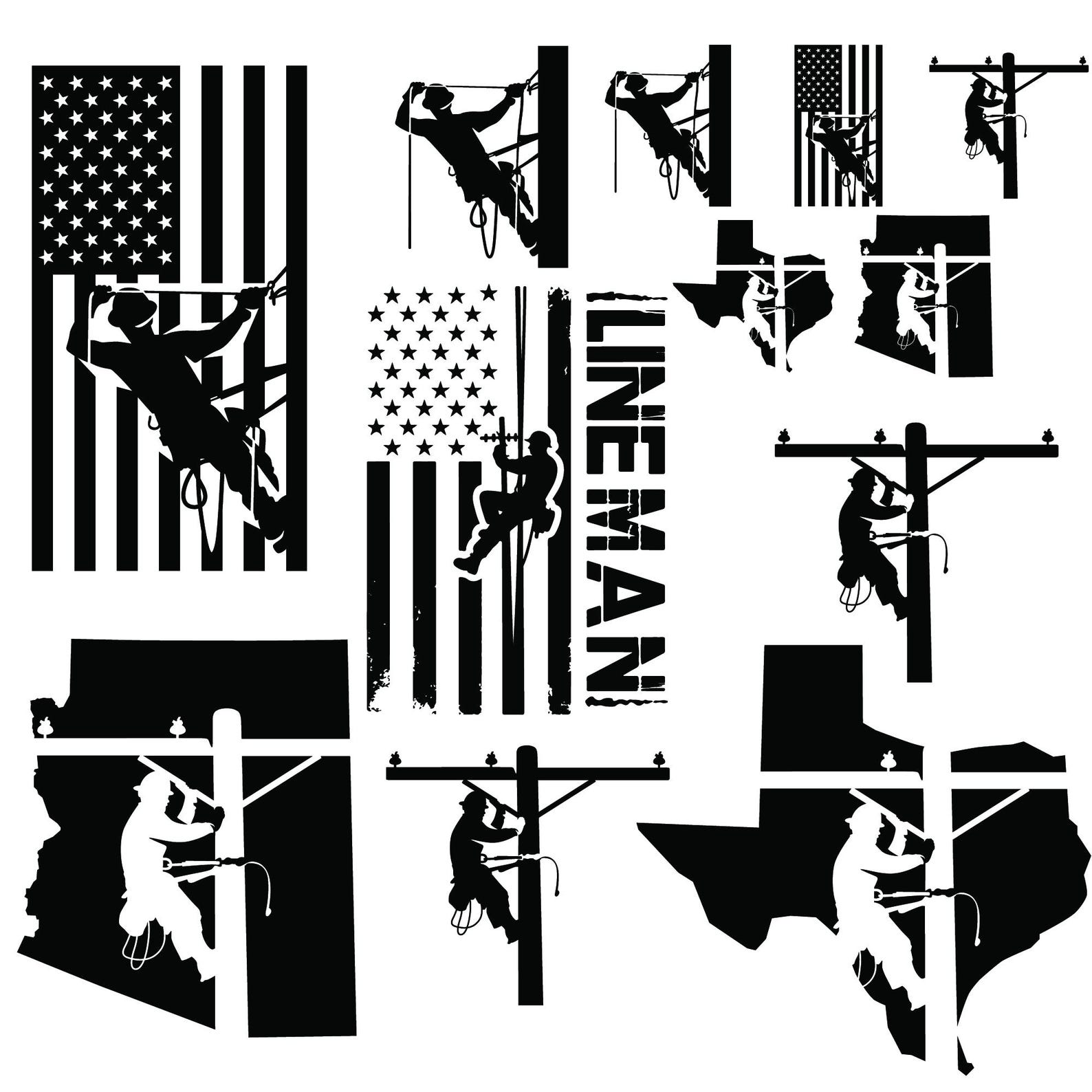 Lineman, Lineman Svg, Lineman Ornament, Lineman Gifts, Lineman Stickers ...