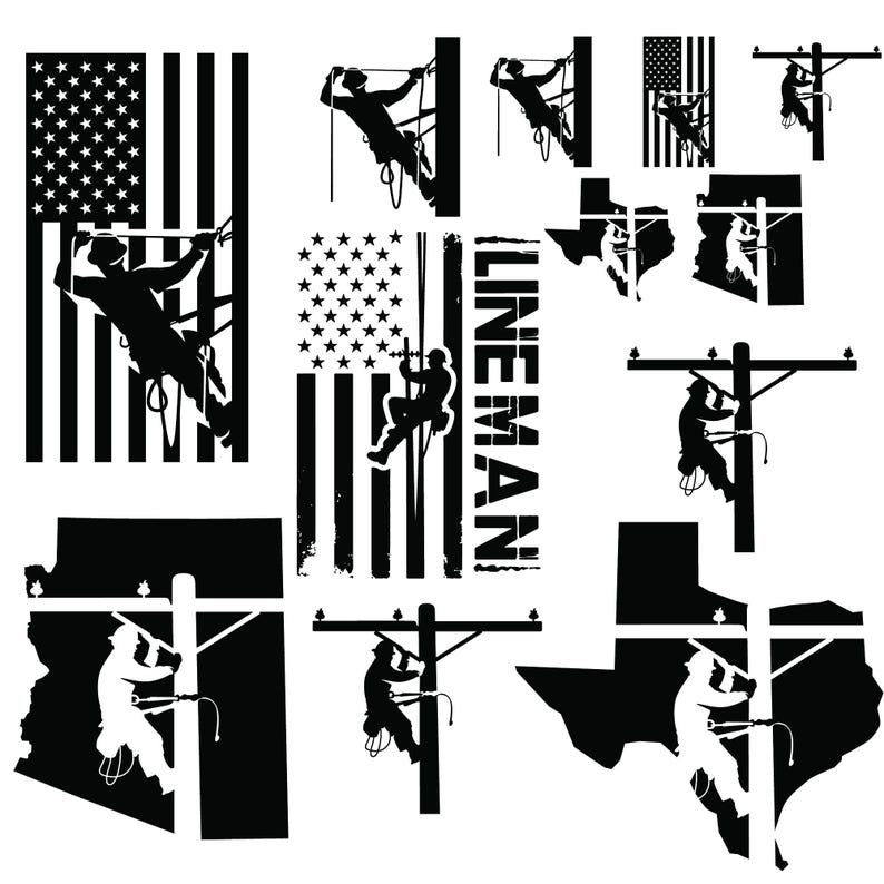 Lineman, Lineman Svg, Lineman Ornament, Lineman Gifts, Lineman Stickers ...