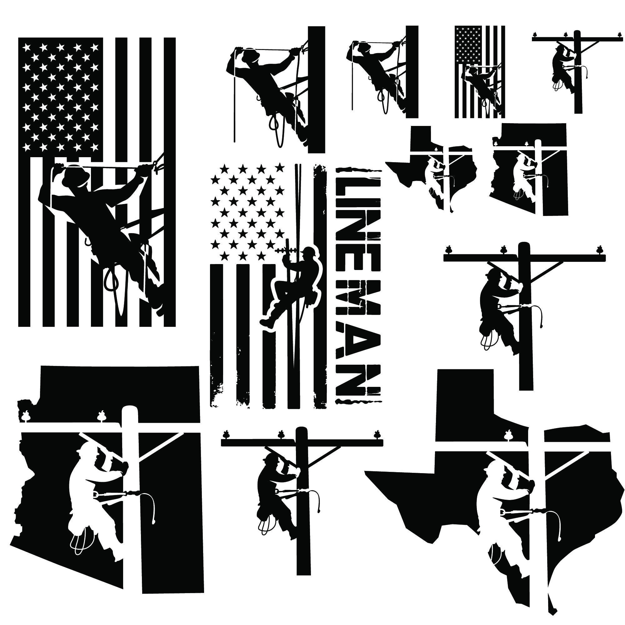 Lineman, Lineman Svg, Lineman Ornament, Lineman Gifts, Lineman Stickers ...