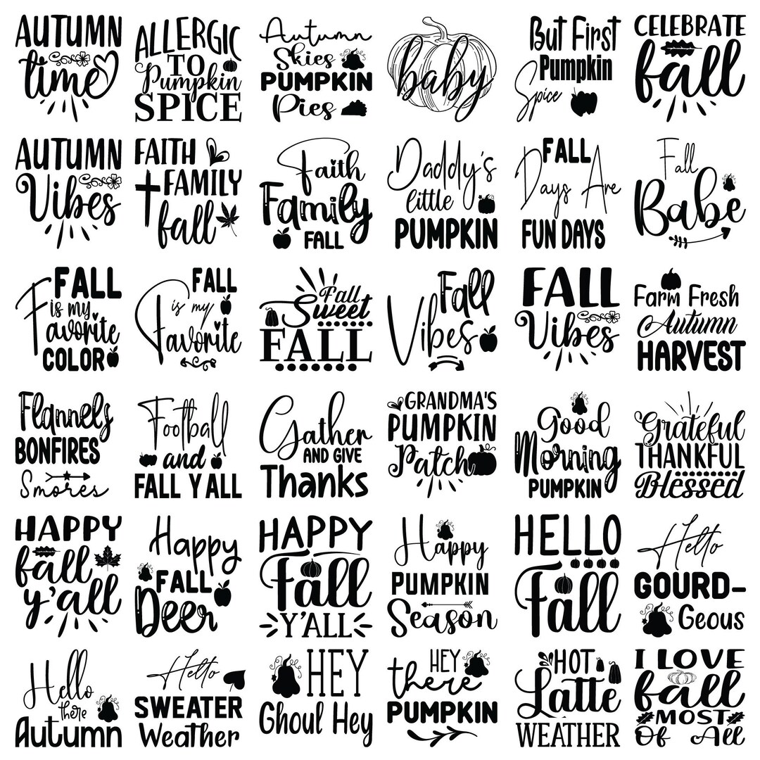 Fall Svg, Autumn Svg, Fall Svg Bundle, Autumn Svg Bundle, Fall Shirts ...
