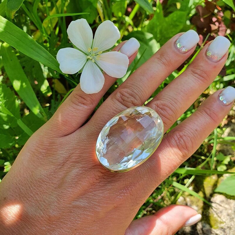 Large Stone Ring - Etsy