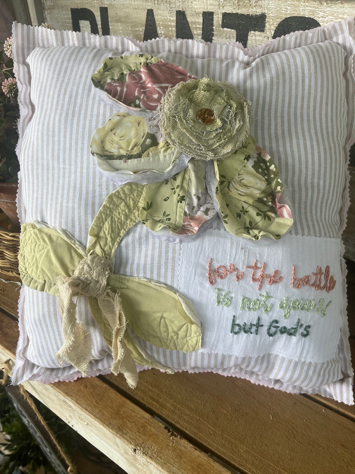 Handmade Shabby Chic Farmhouse Pillow - Etsy