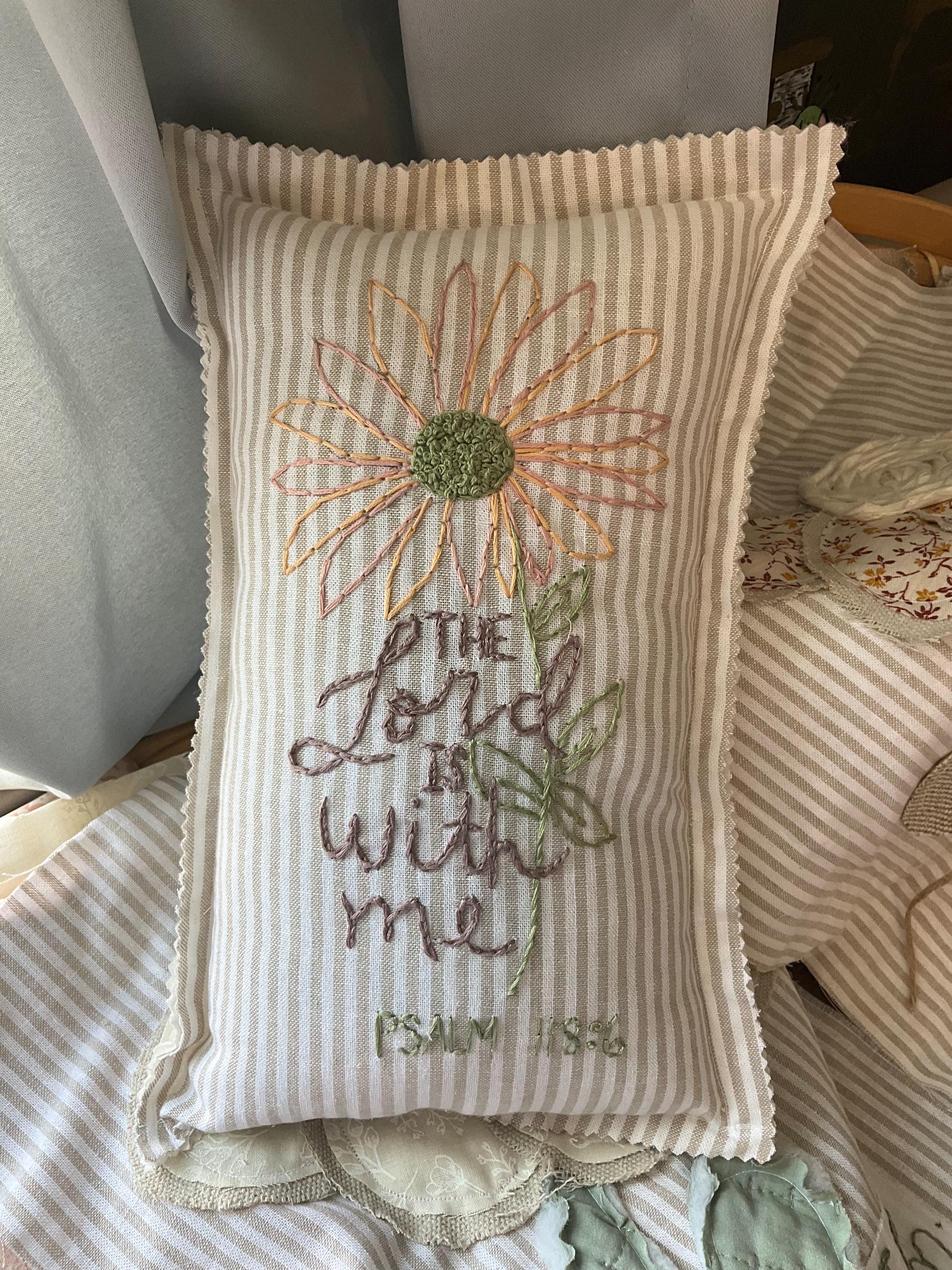Hand Embroidered Pillow - Etsy